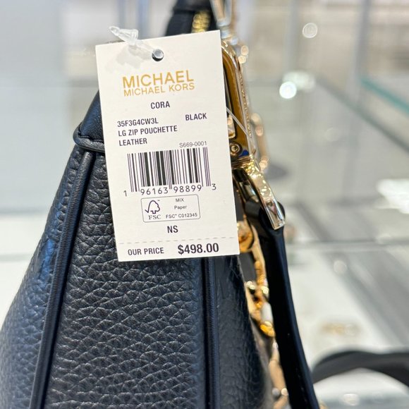 Bags | Michael Kors Cora Large Shoulder Chain Crossbody Bag Mk Embossed ...